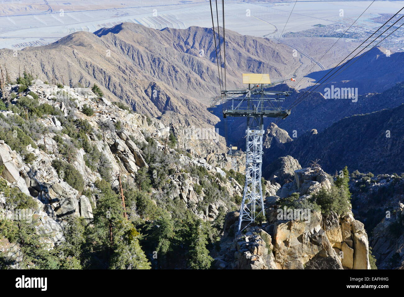 Palm Springs, Aerial Tramway in Palm Springs Stock Photo - Alamy