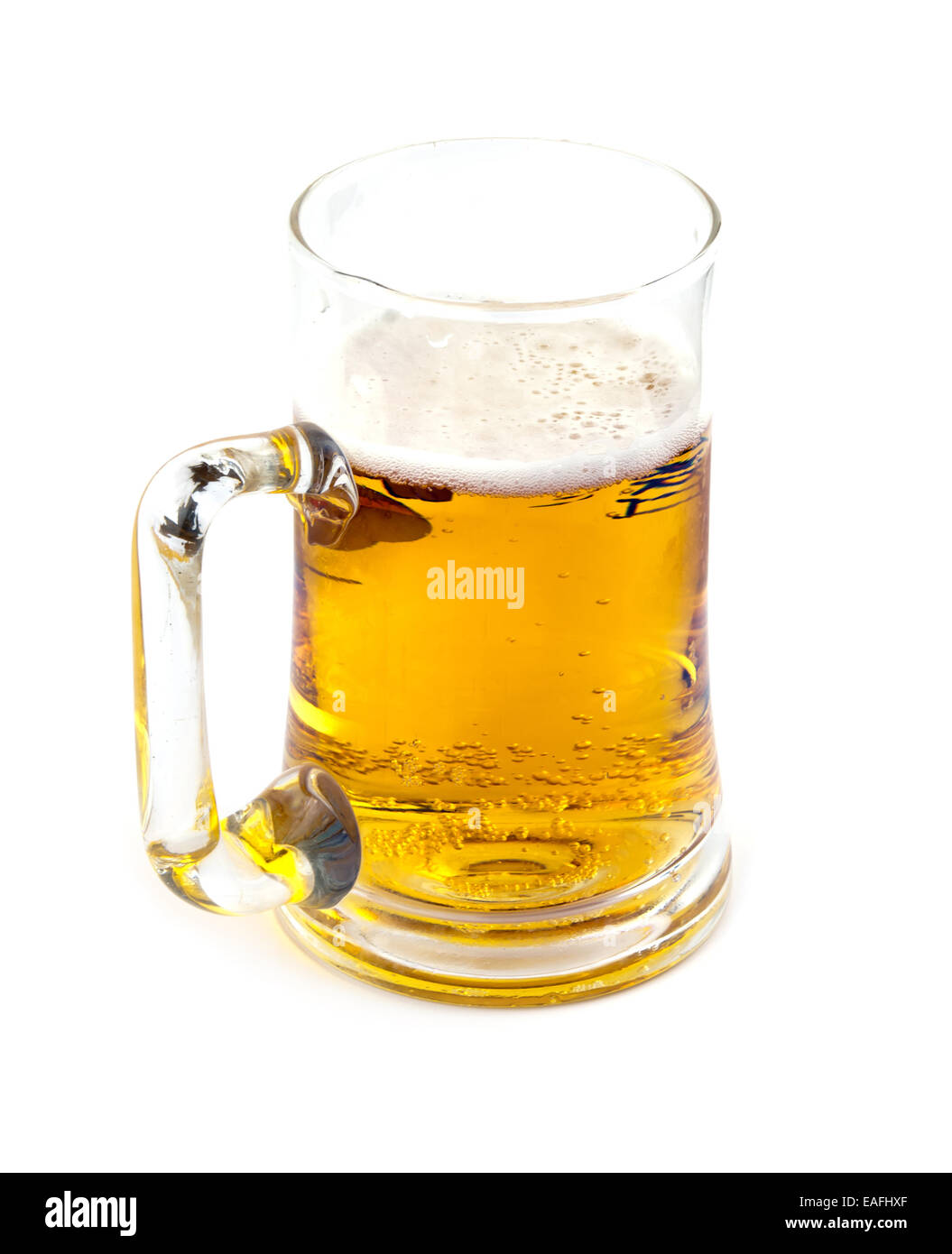 Glass tasty light beer Cut Out Stock Images & Pictures - Alamy