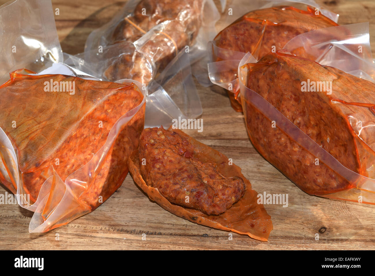 traditional Calabrese salami: nduja of Spilinga Stock Photo - Alamy
