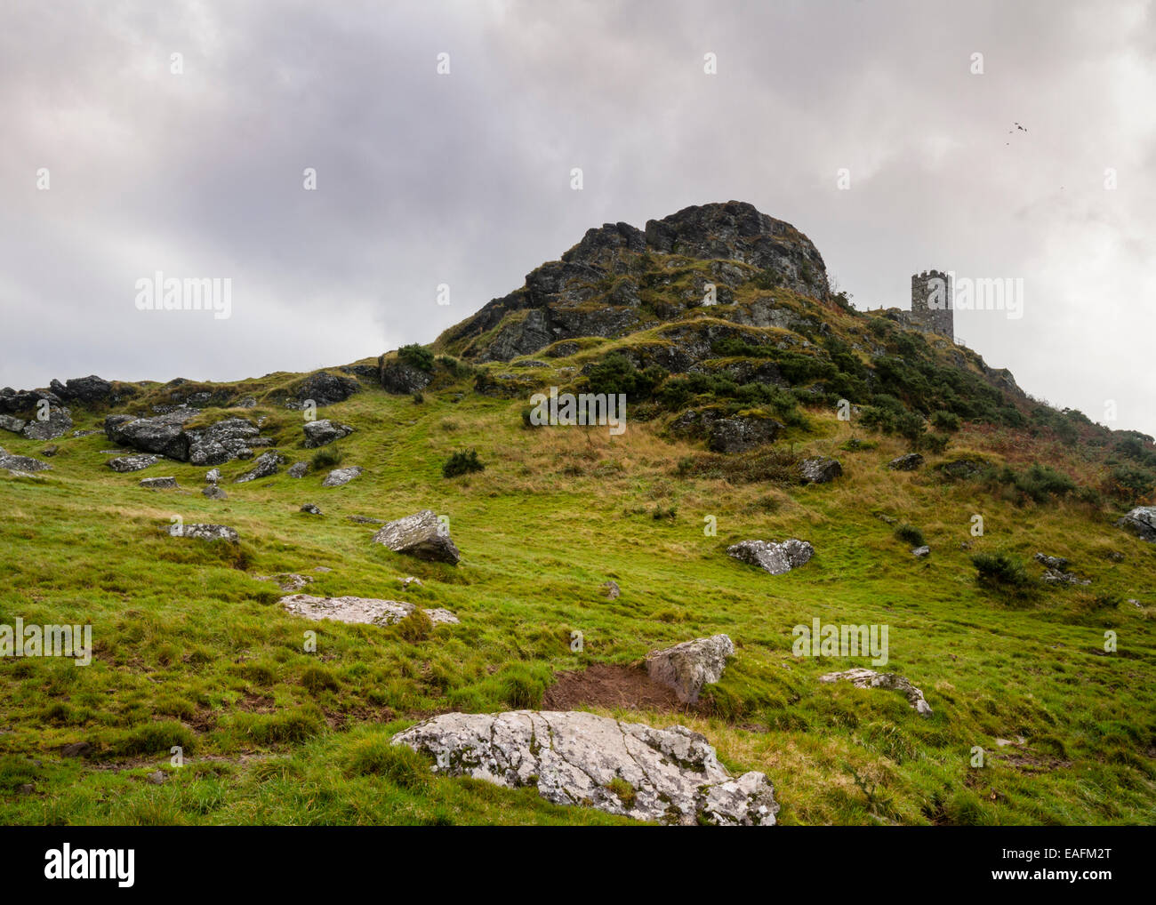 Brentor Church Dartmoor National Park in Devon Uk Stock Photo - Alamy