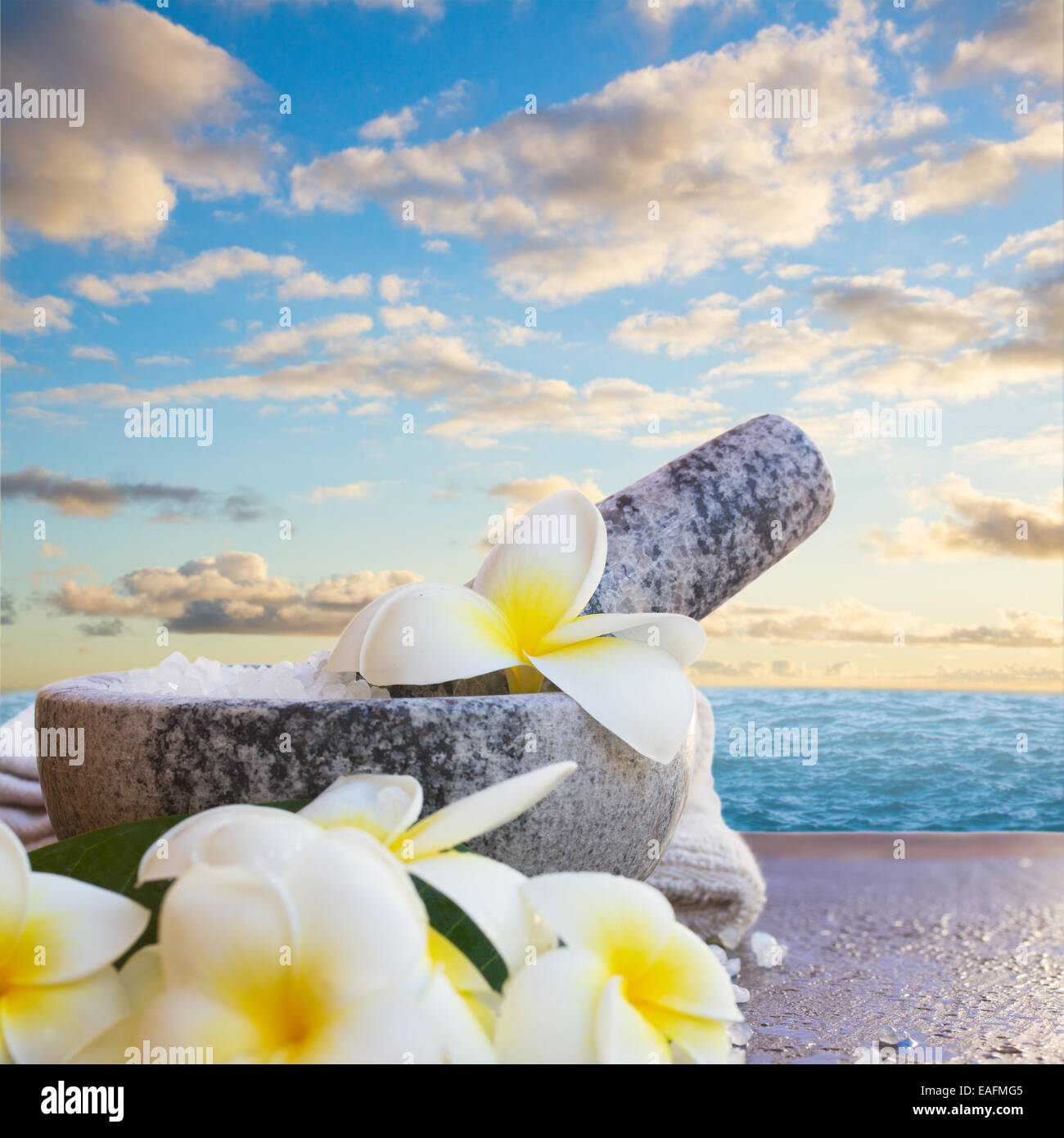 Spa and wellness setting Stock Photo - Alamy