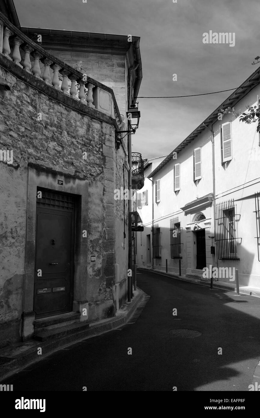 Avignon street in old city, Vaucluse department, Provence-Alpes-Côte d ...