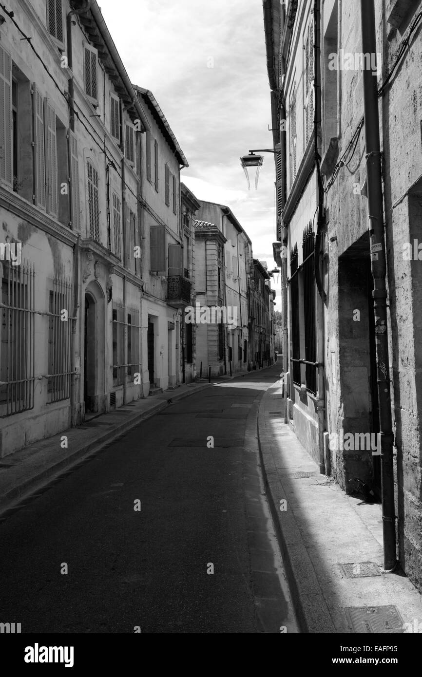 Avignon street in old city, Vaucluse department, Provence-Alpes-Côte d ...