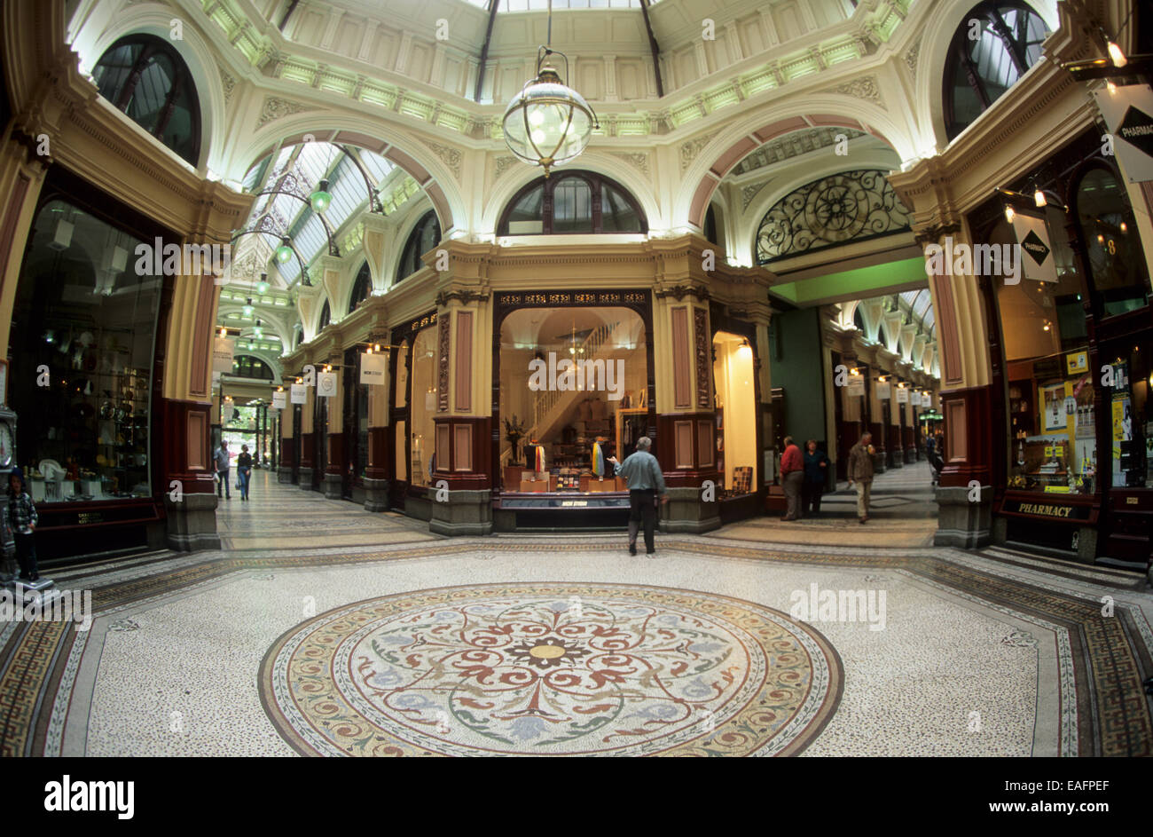 Australia, Victoria, Melbourne, the block arcade, a classic Victorian ...