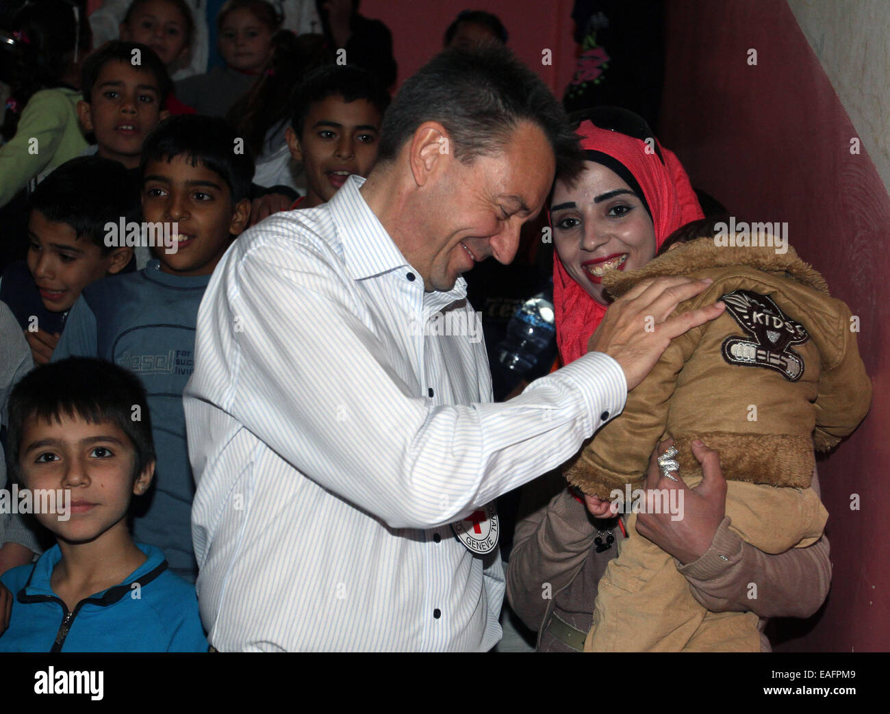 Damascus, Syria. 14th Nov, 2014. Red Cross President Peter Maurer pays ...