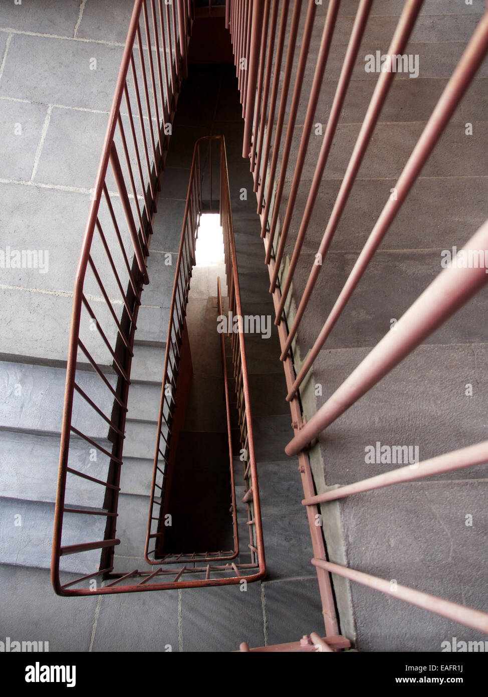 View directly above a staircase Stock Photo - Alamy