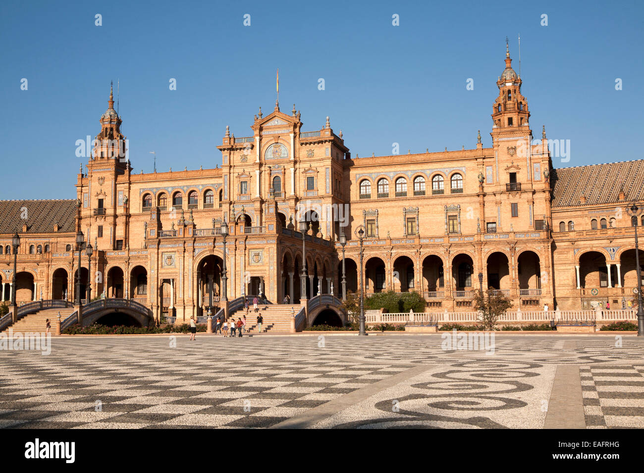 The Plaza de España, Seville, Spain built for the Ibero-American ...