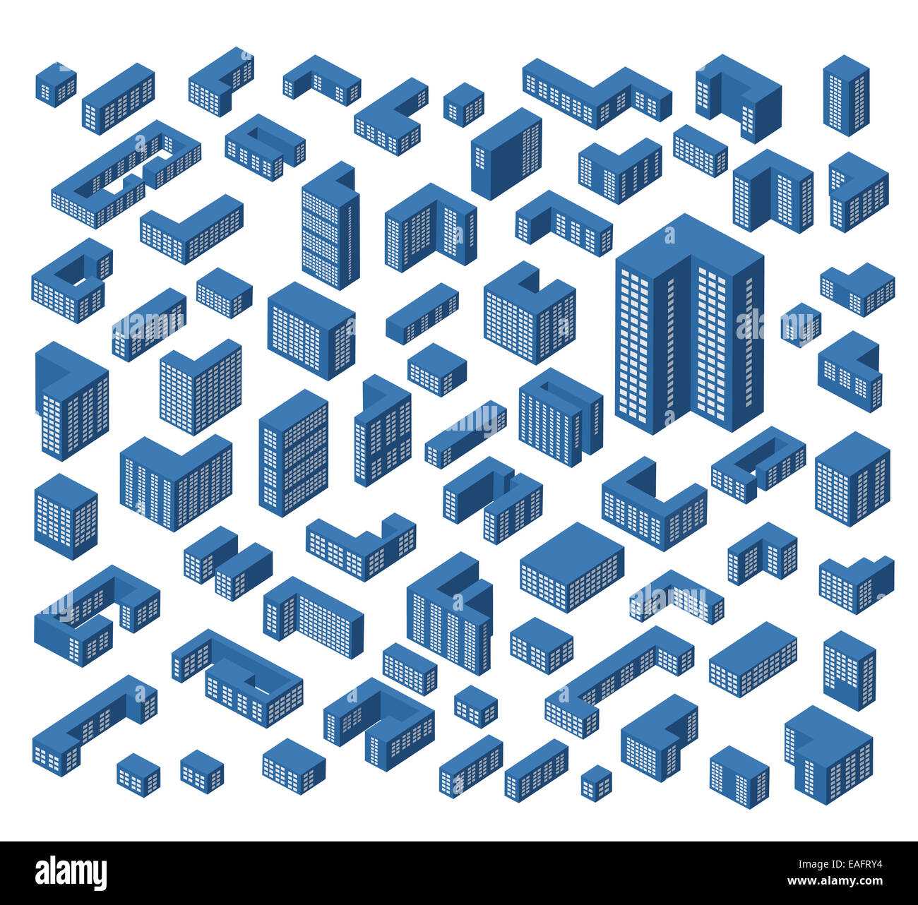 Isometric buildings hi-res stock photography and images - Alamy