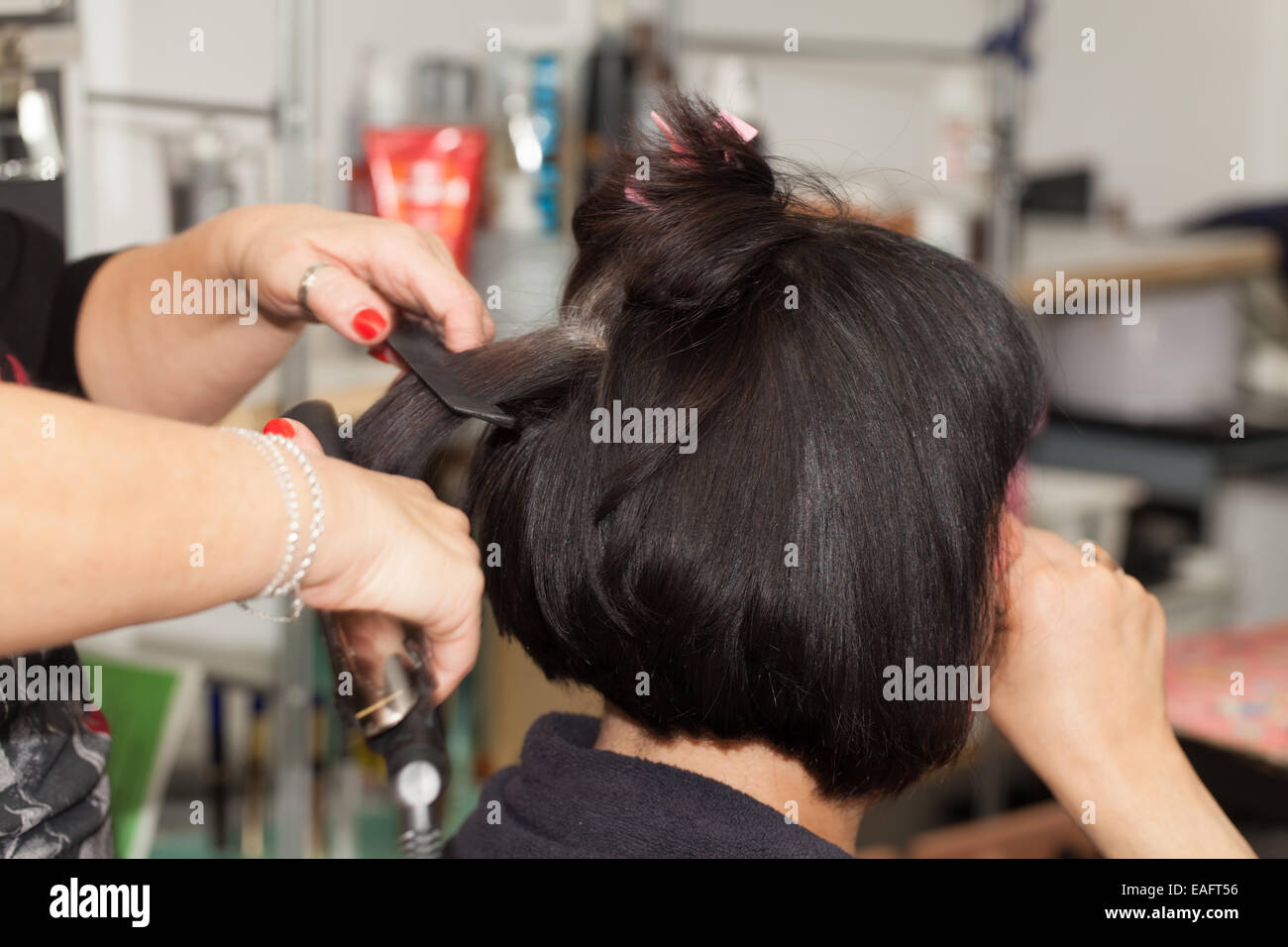 Straightening iron hi-res stock photography and images - Alamy