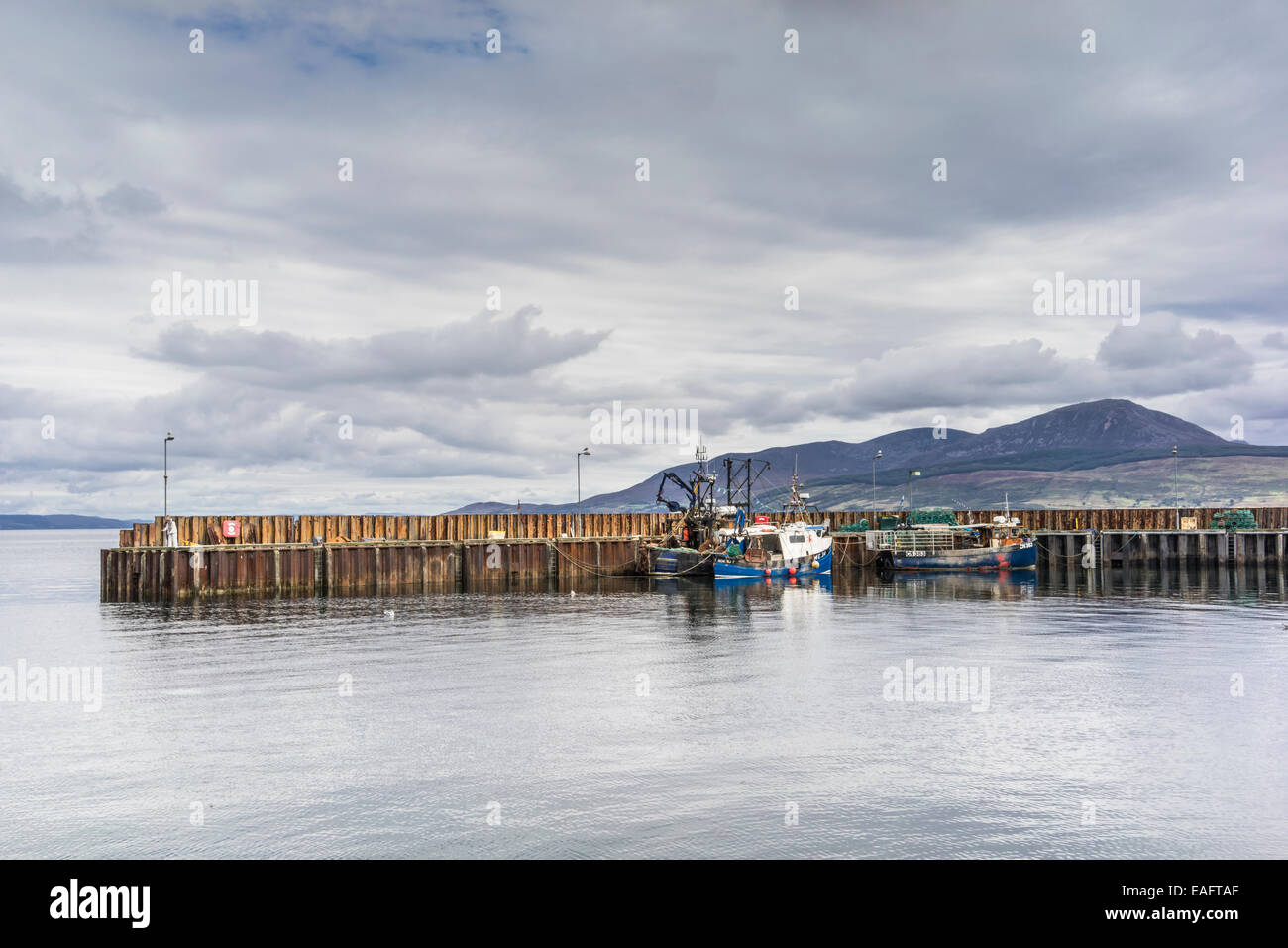 Carradale Harbour in Kintyre, Scotland Stock Photo - Alamy