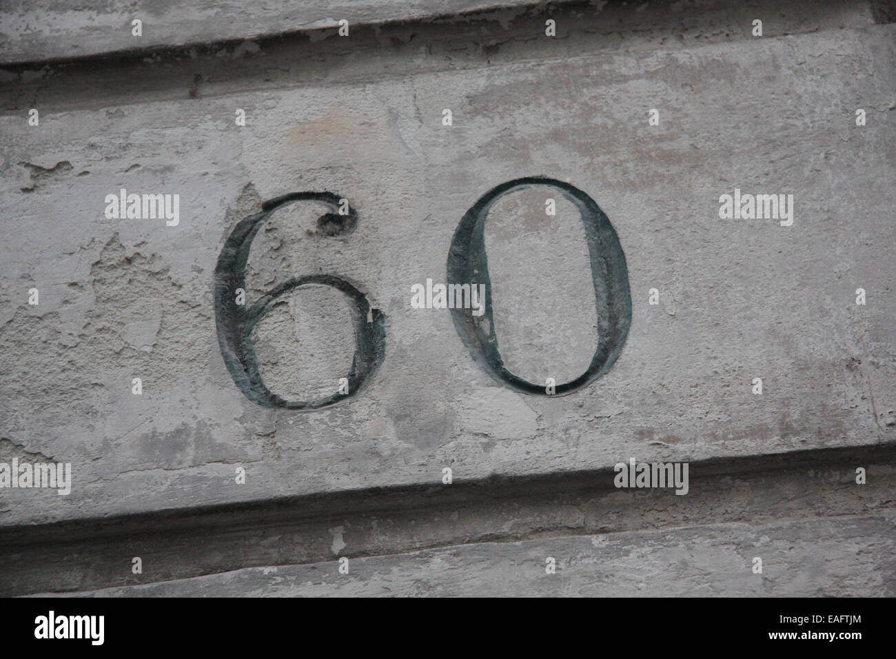 House number 60 sign hi-res stock photography and images - Alamy