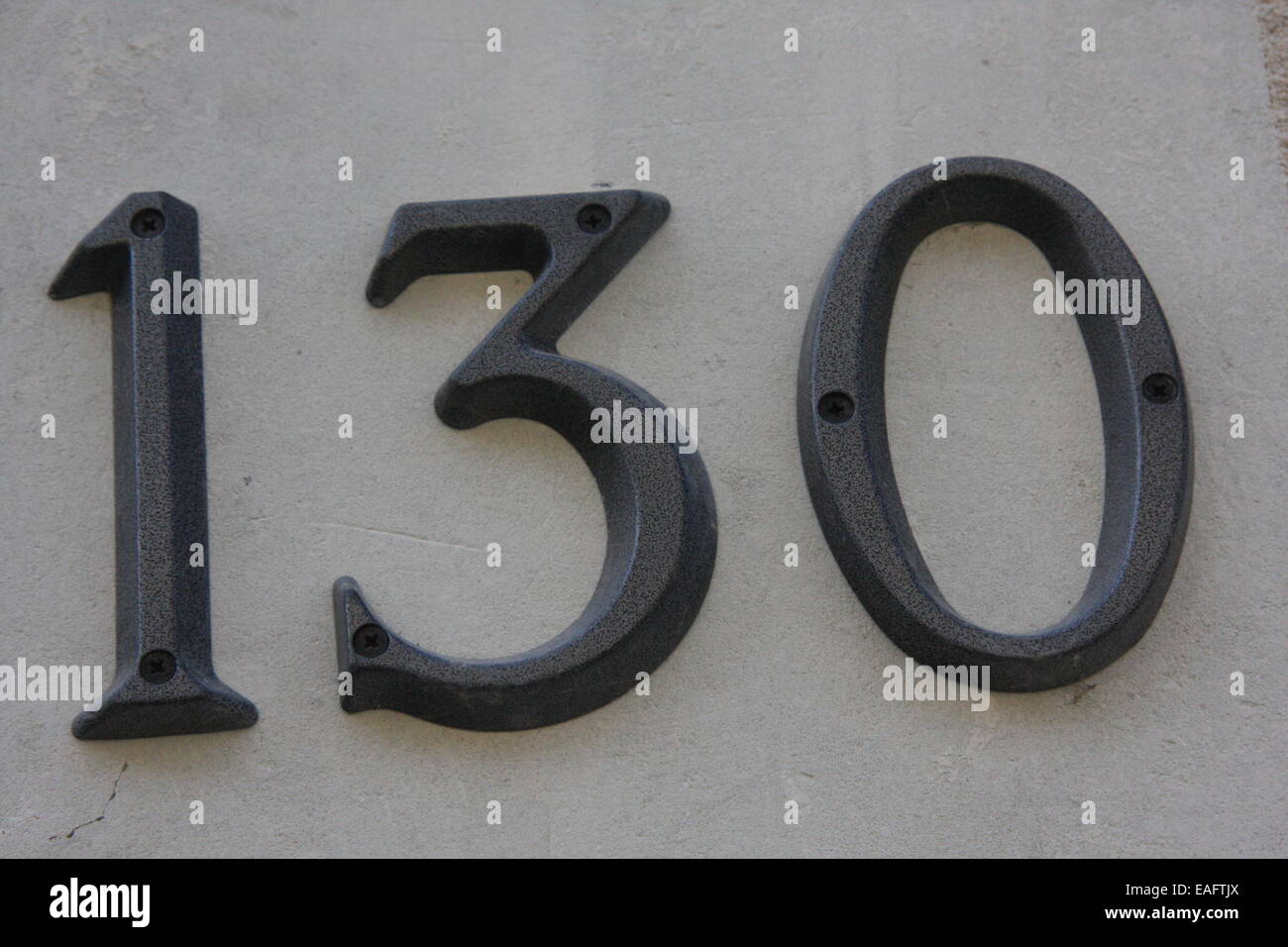House number 130 sign hi-res stock photography and images - Alamy