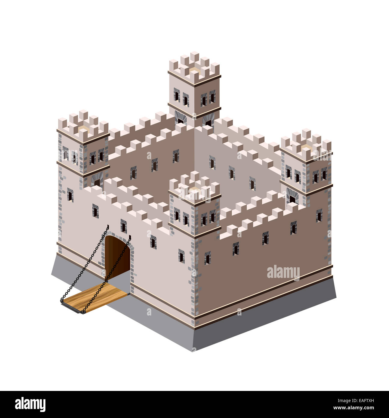 View medieval wall gate Cut Out Stock Images & Pictures - Alamy