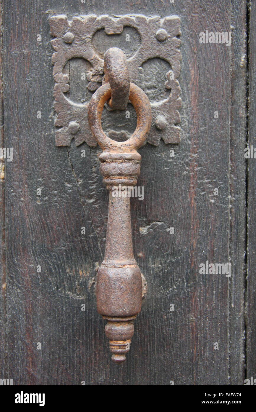 Ancient door knocker Stock Photo - Alamy
