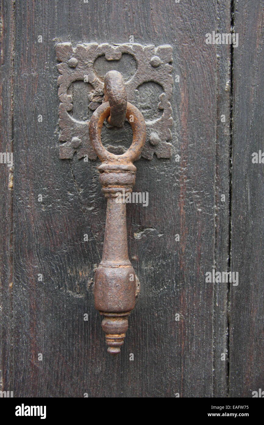 Ancient door knocker Stock Photo - Alamy