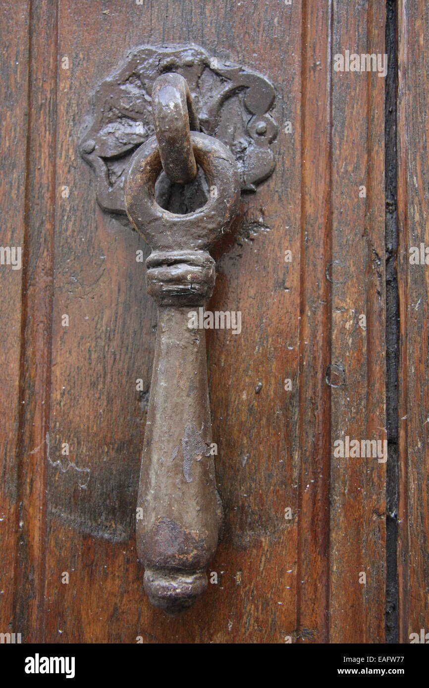 Ancient door knocker Stock Photo - Alamy