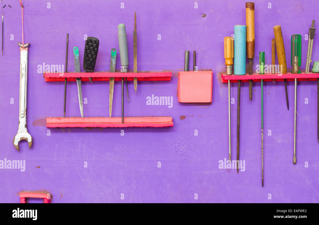 Purple screwdriver isolated on white hi-res stock photography and ...