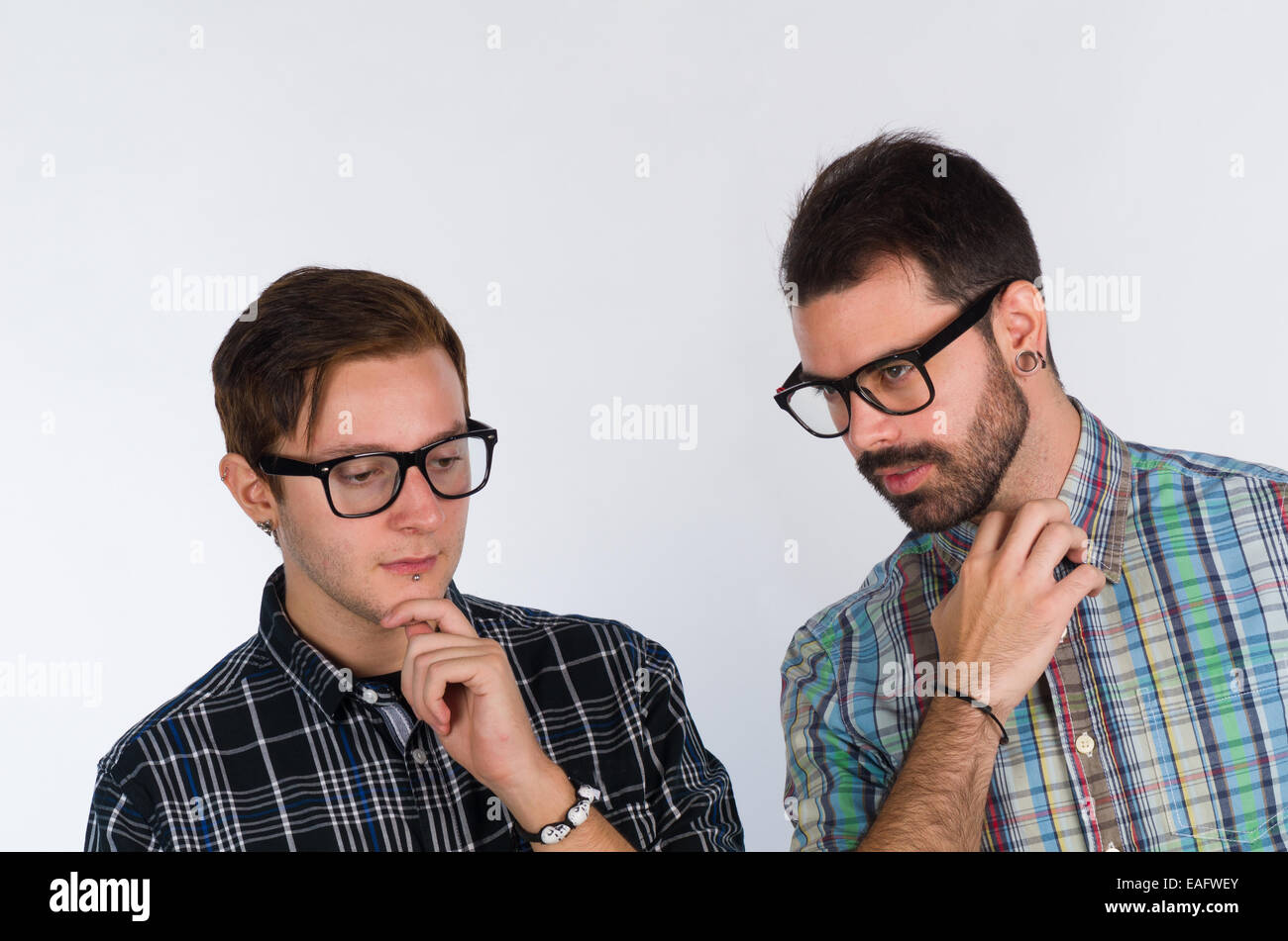 Nerd looking hi-res stock photography and images - Alamy