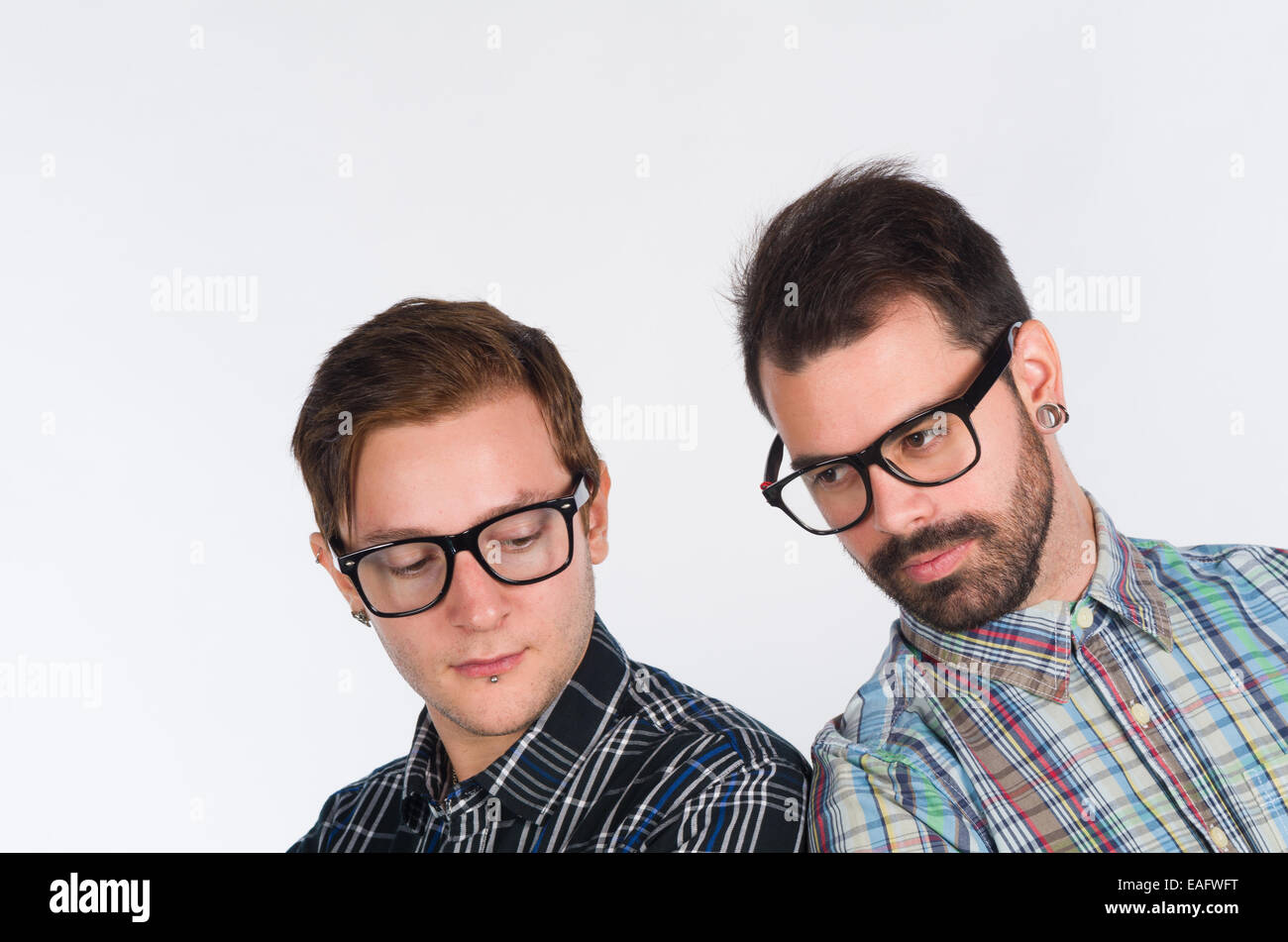 Nerd looking hi-res stock photography and images - Alamy