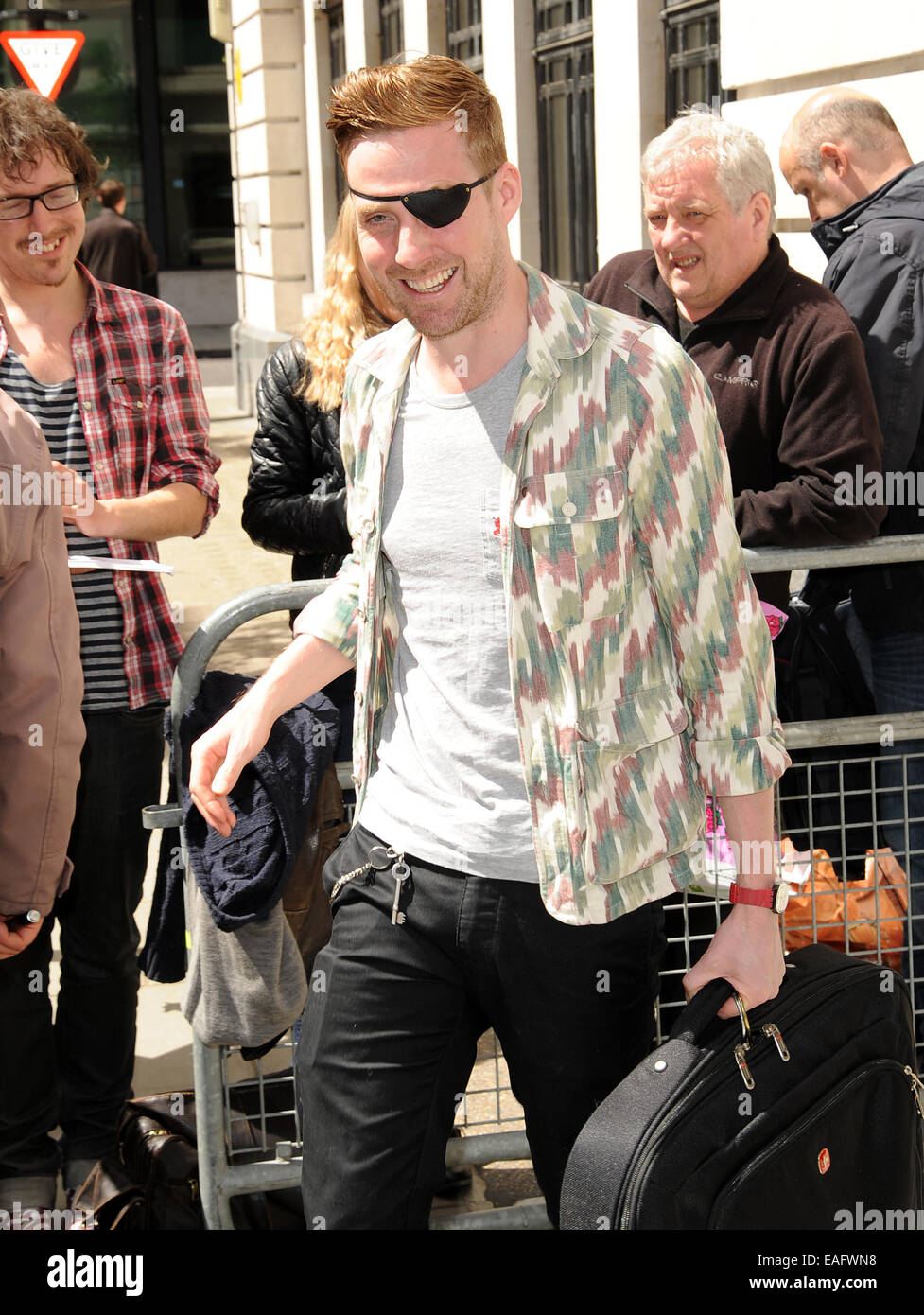 Ricky Wilson leaves the BBC studios wearing an eye patch Featuring ...