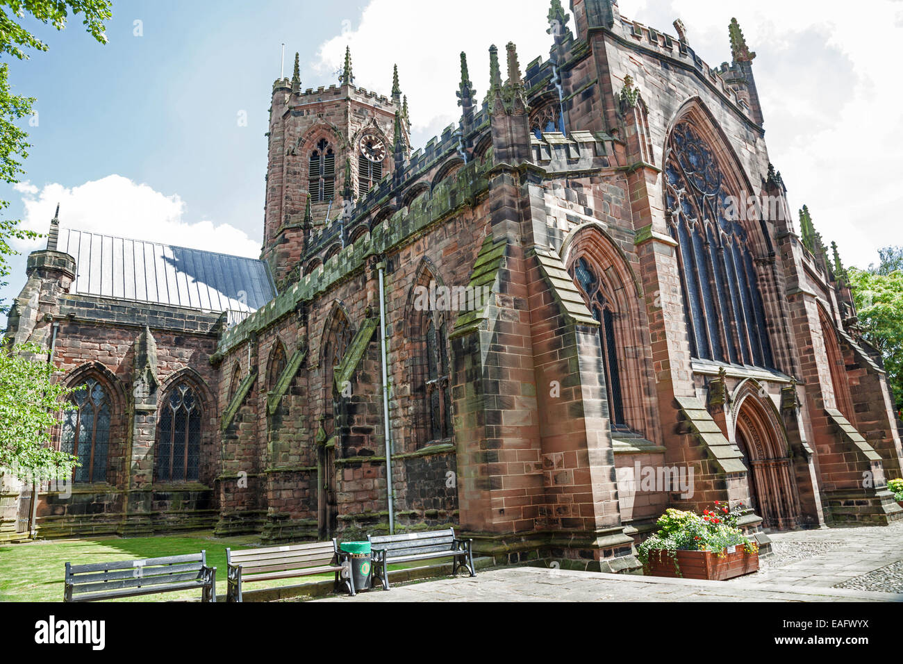 St Mary's Church Nantwich Cheshire England UK Stock Photo, Royalty Free ...