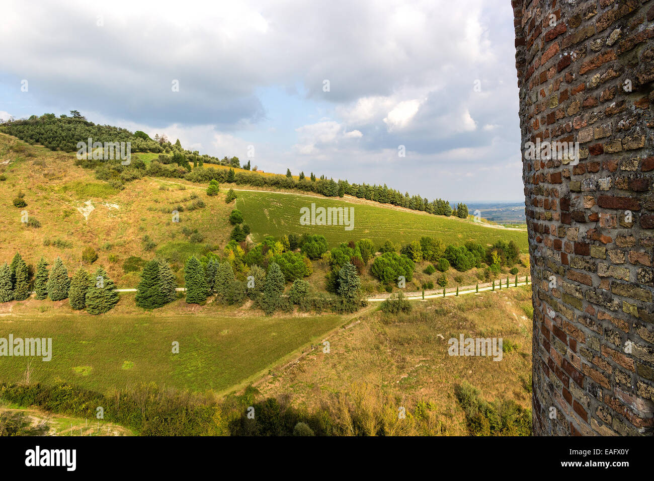 cultivated fields nears the medieval Fortress of Venetians in ...