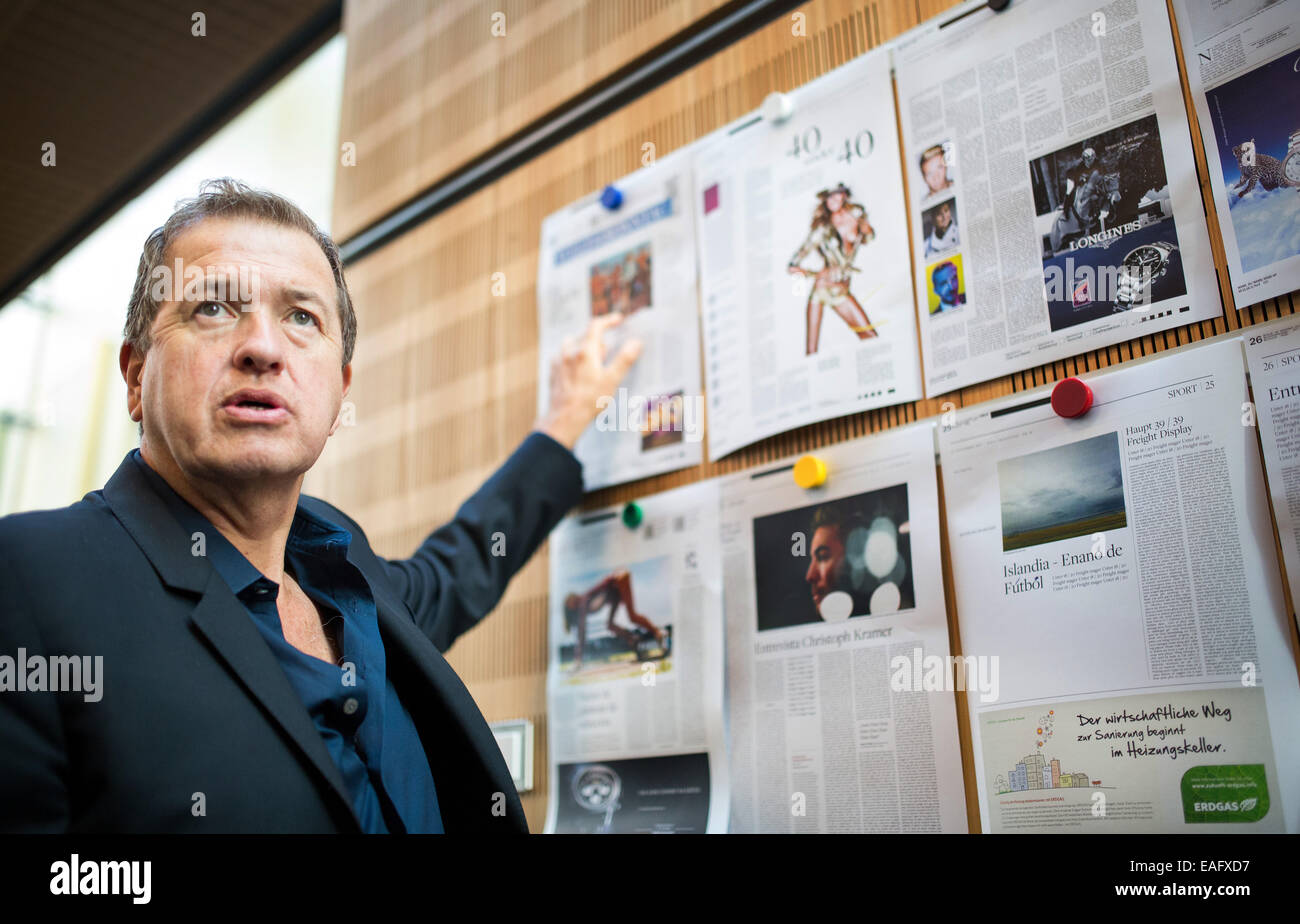 The portrait and fashion photographer Mario Testino stands in the ...