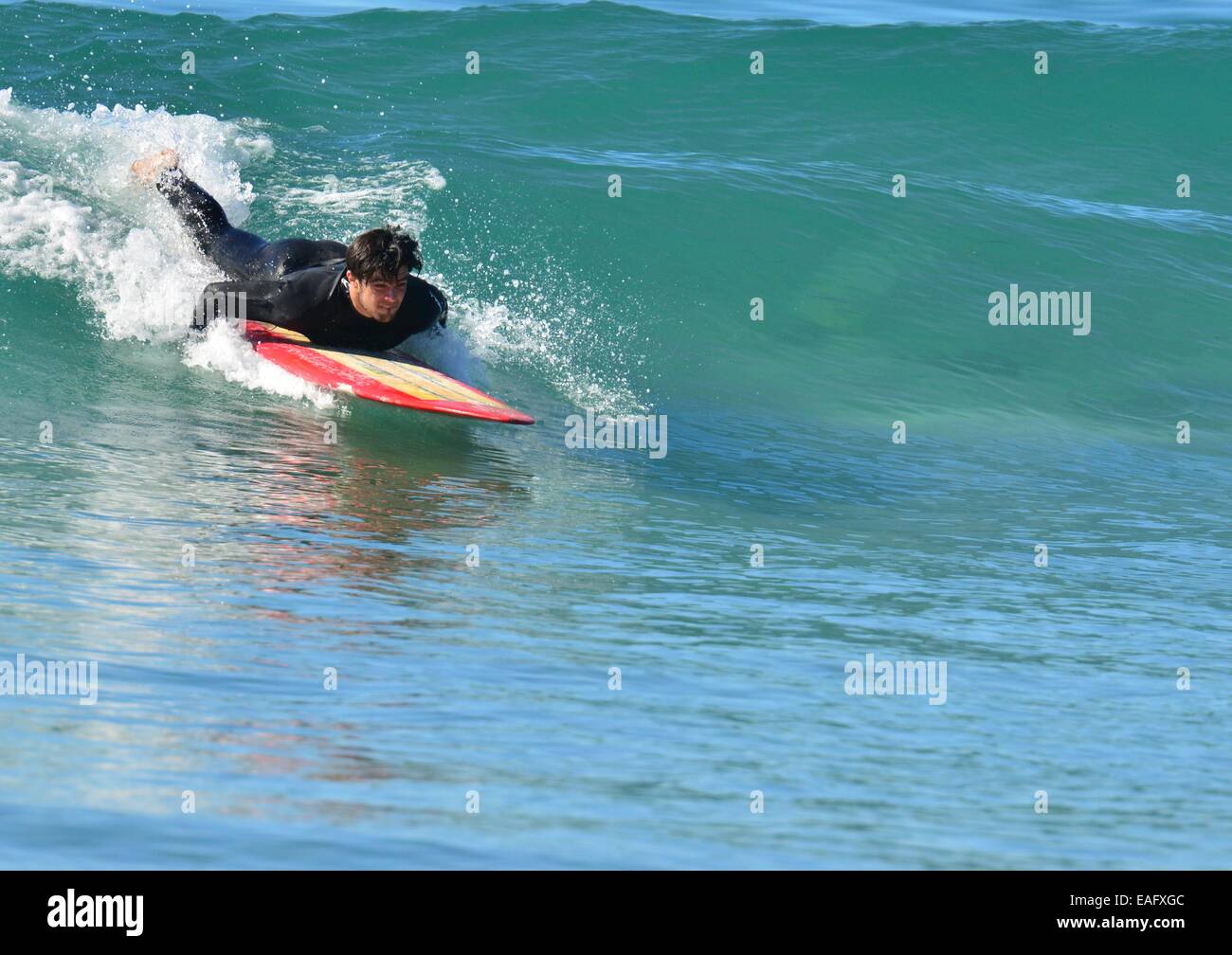 Zuma beach malibu surfing hi-res stock photography and images - Alamy