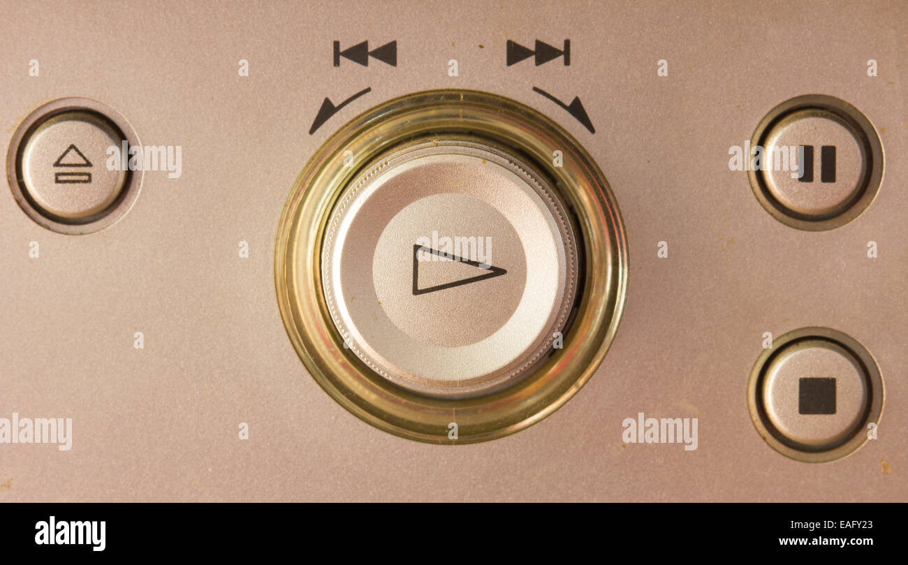 CD Player buttons, retro Stock Photo - Alamy
