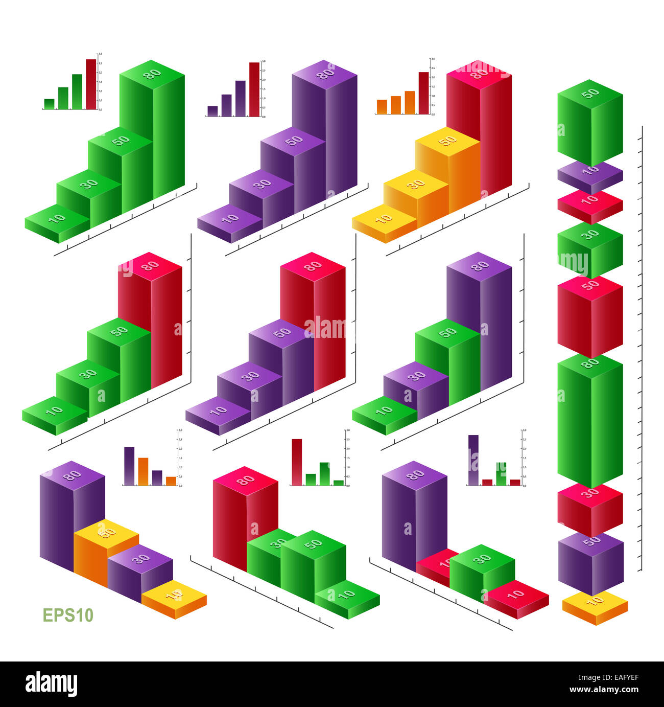 Vector set of infographics elements Stock Photo - Alamy