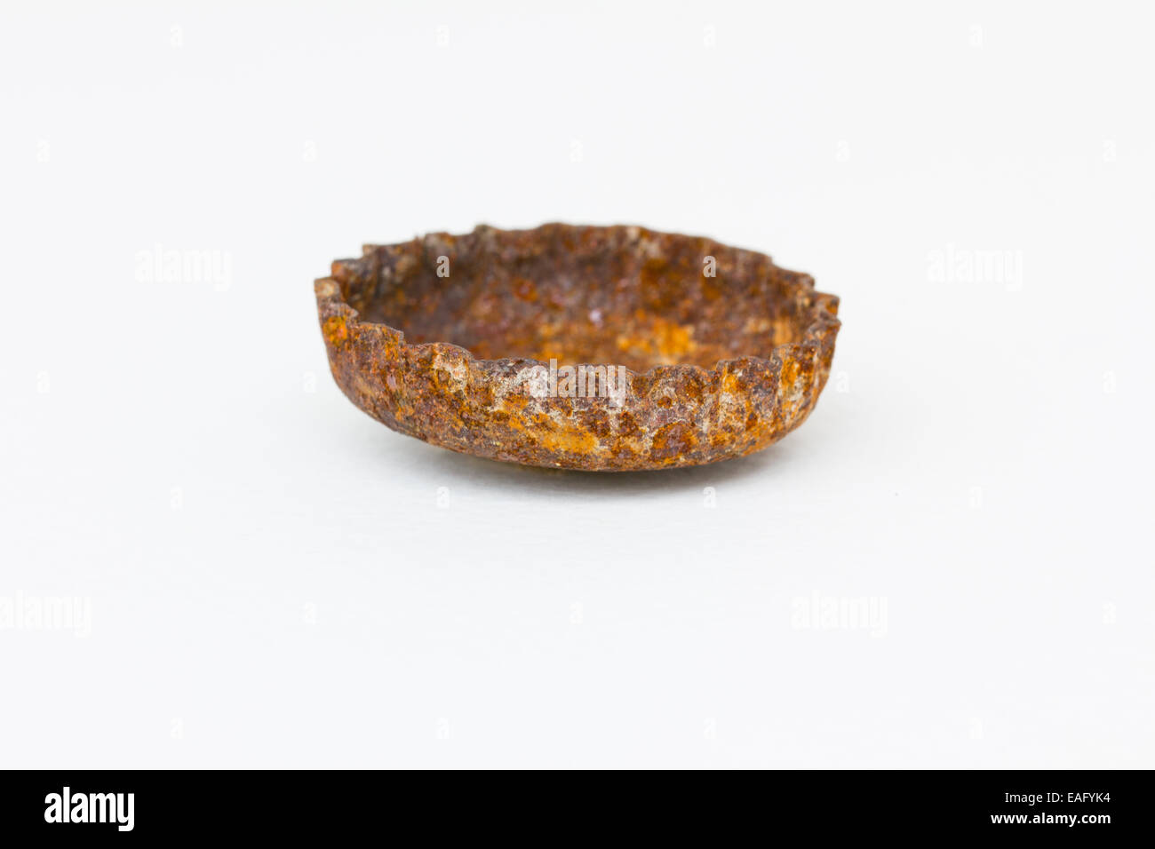 rusty bottle cap isolated on white background Stock Photo - Alamy