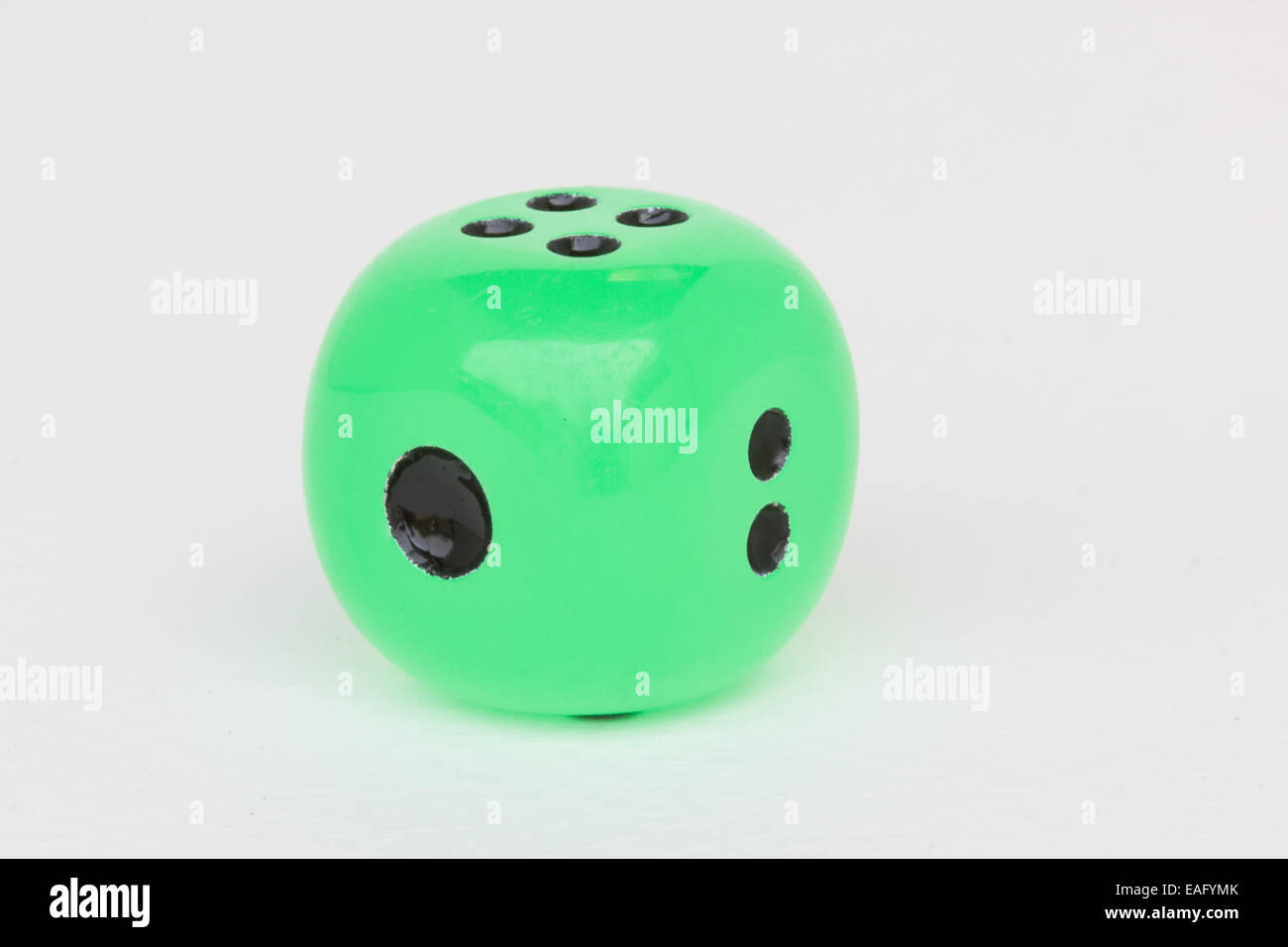green round dice isolated on white background Stock Photo - Alamy