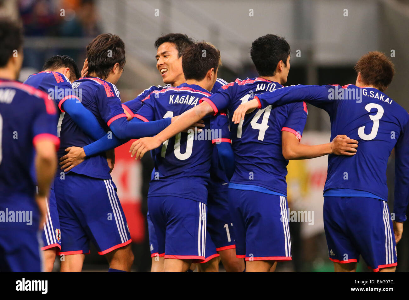 TOYOTA Stadium, Aichi, Japan. 14th Nov, 2014. Japan team group (JPN ...