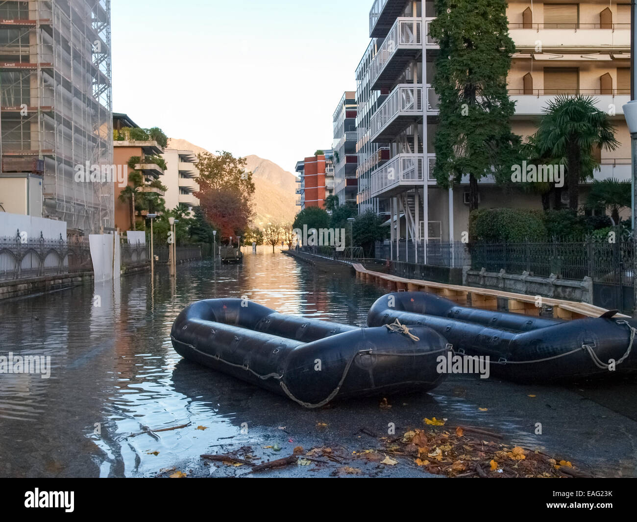Locarno Ticino, Switzerland.13th November, 2014. civil protection ...