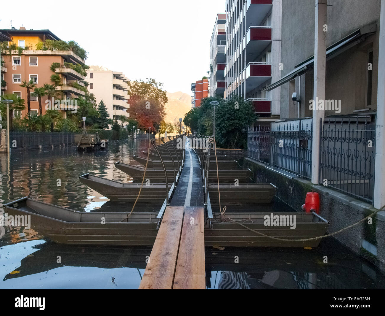 Locarno Ticino, Switzerland.13th November, 2014. civil protection ...