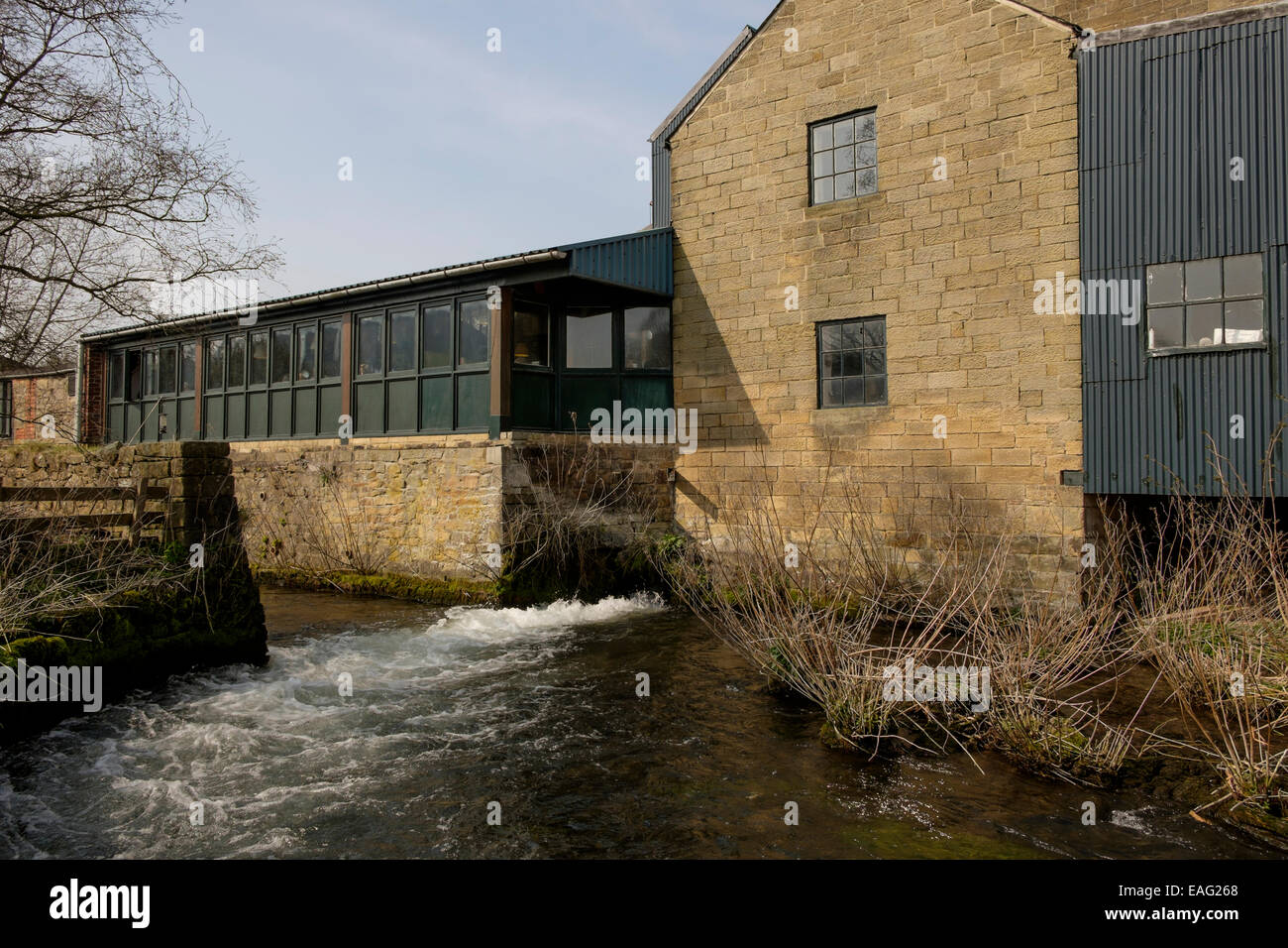 Caudwells mill a grade 2 historic flour mill on the River Wye in Peak ...