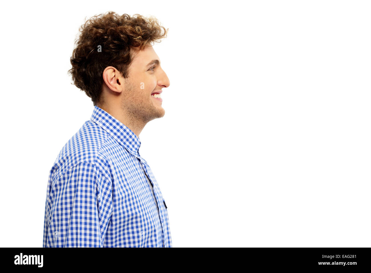 Man standing side view Cut Out Stock Images & Pictures - Alamy