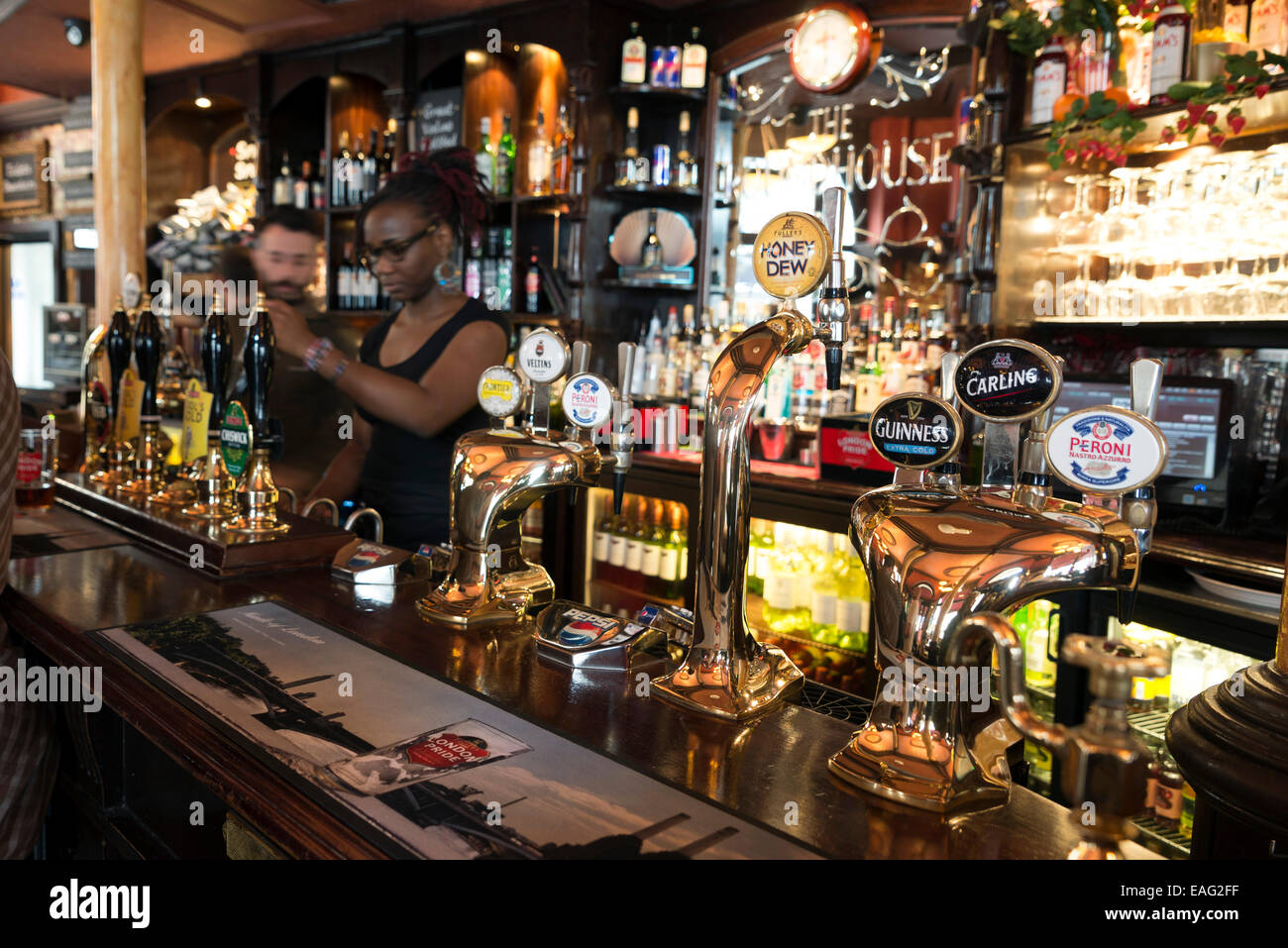 Waitress uk bar hi-res stock photography and images - Alamy
