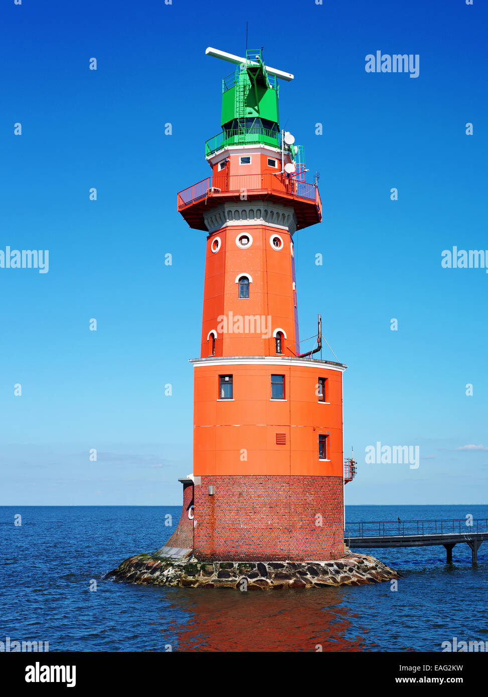 Red lighthouse in north sea hi-res stock photography and images - Alamy