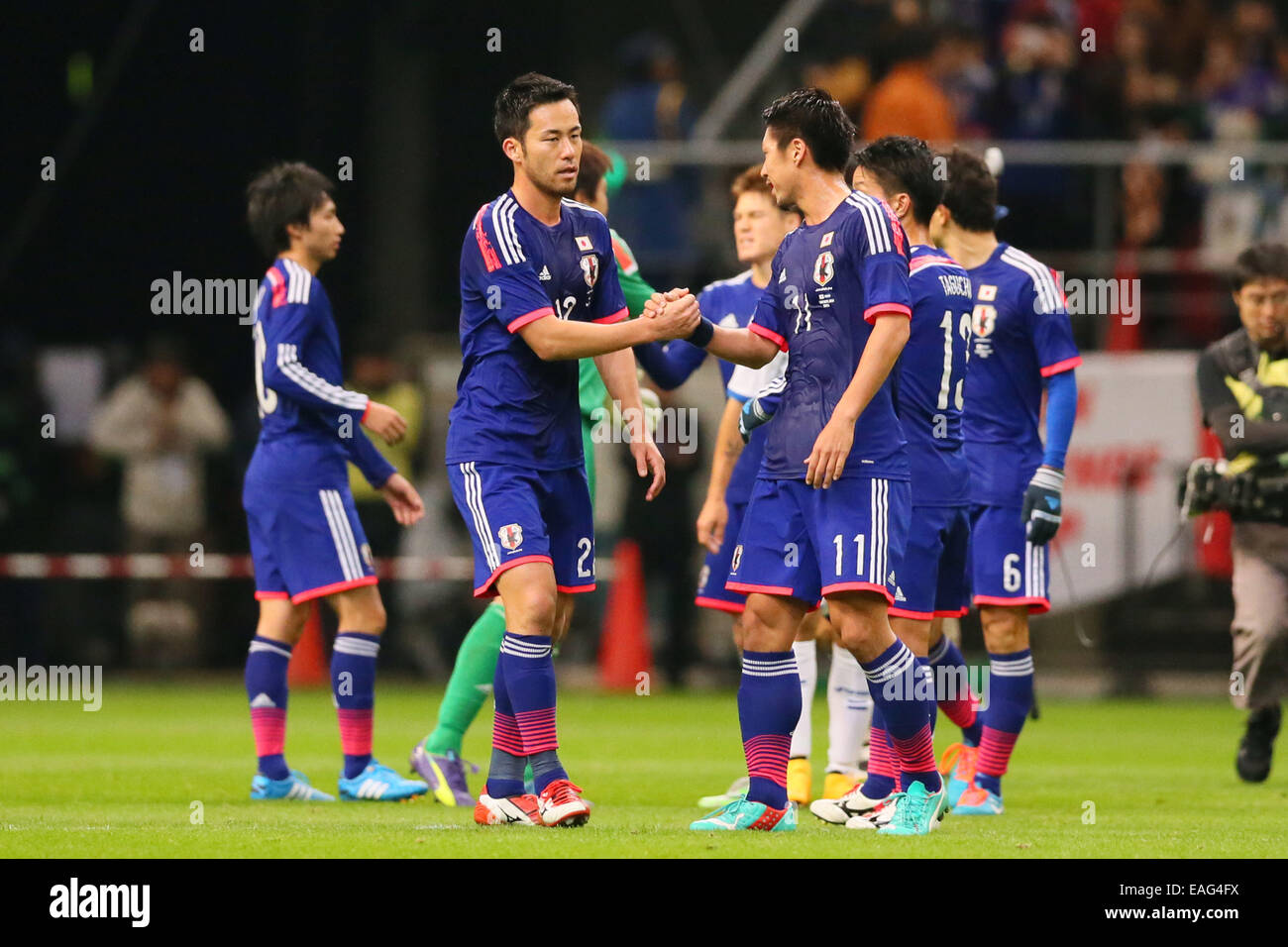 TOYOTA Stadium, Aichi, Japan. 14th Nov, 2014. Japan team group (JPN ...