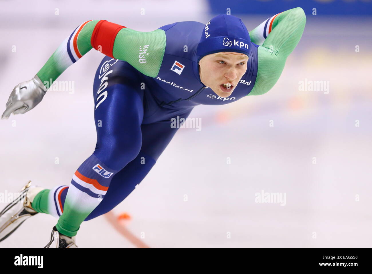 Obihiro, Japan. 14th Nov, 2014. Pim Schipper (NED) Speed Skating : Men ...