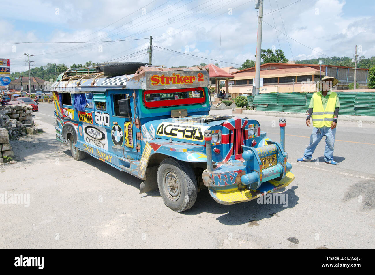 Jeepney bus, island Bohol, Philippines, Southeast Asia Stock Photo - Alamy