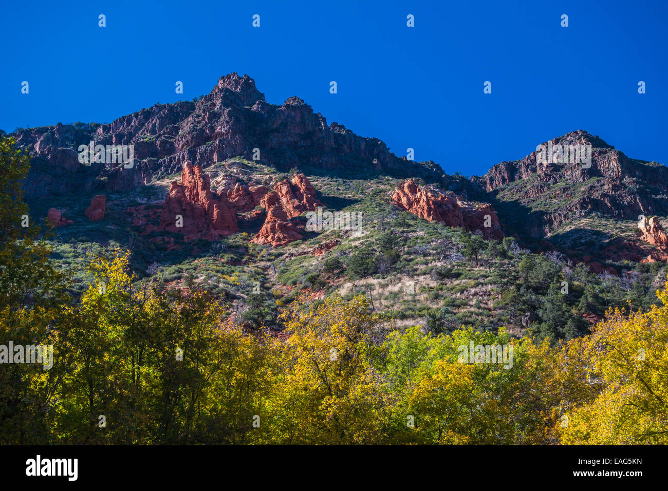 The colors of fall in beautiful Sedona Arizona Stock Photo - Alamy