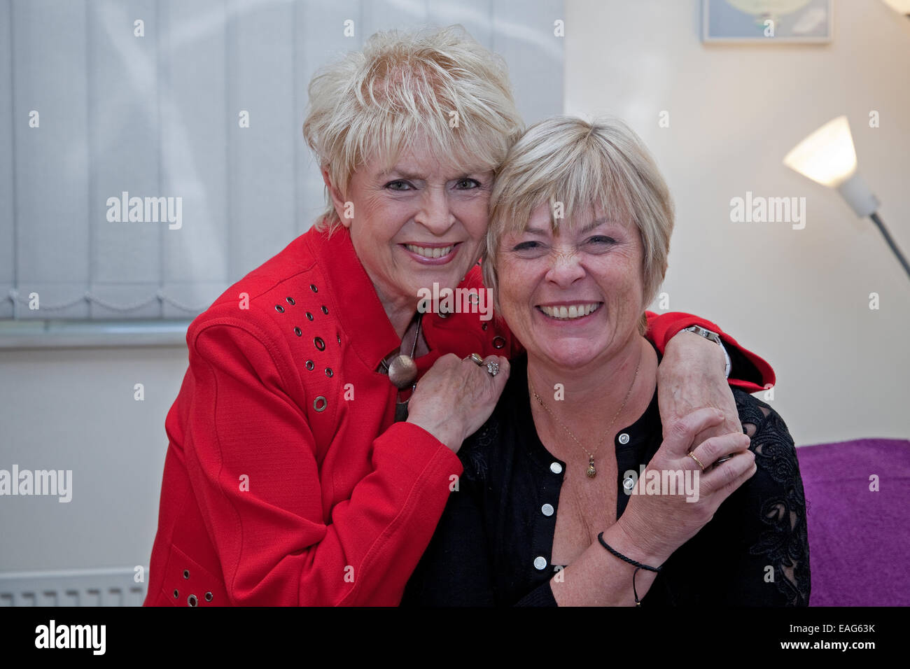 TV presenter Gloria Hunniford with Sally Russell in the Caron Keating ...