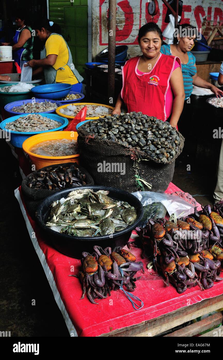 Mangle crab - Market in TUMBES. Department of Tumbes .PERU Stock Photo ...