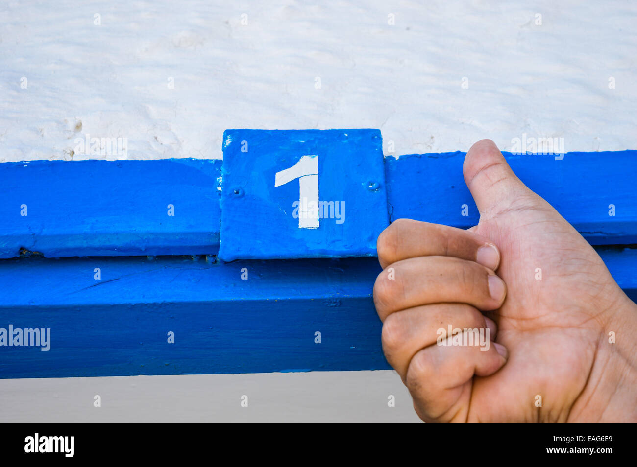 One thumb hi-res stock photography and images - Alamy