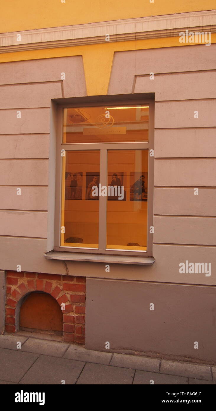 Vilnius,Lithuania. Window of photo gallery Stock Photo - Alamy
