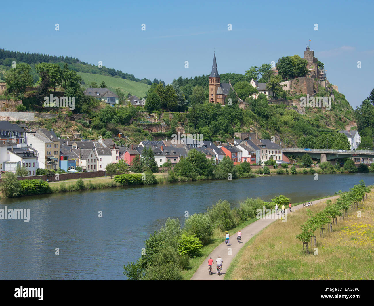 Panoramic view with cyclists hi-res stock photography and images - Alamy