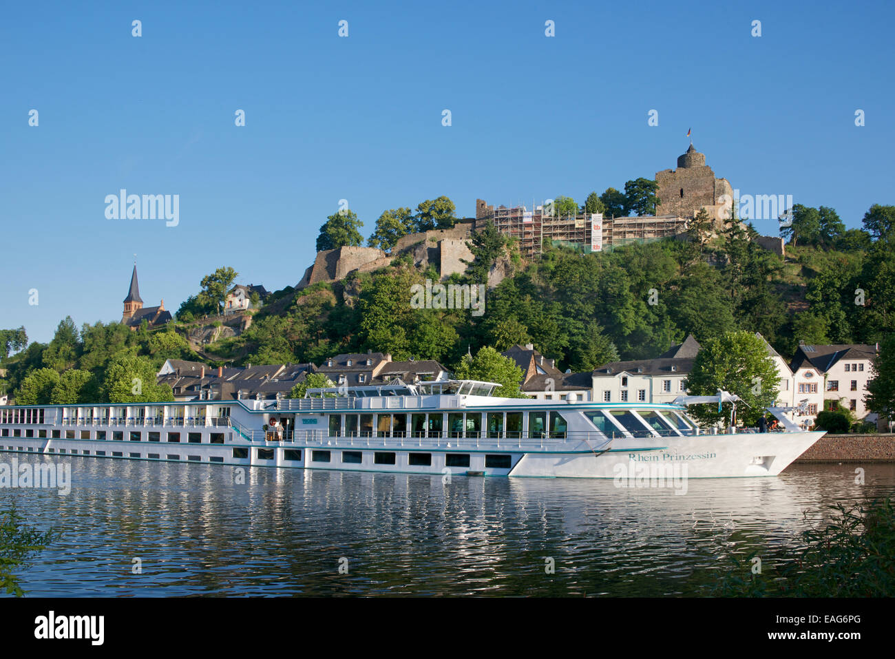 River cruise boat Saar River Saarburg Saarland Germany Stock Photo - Alamy