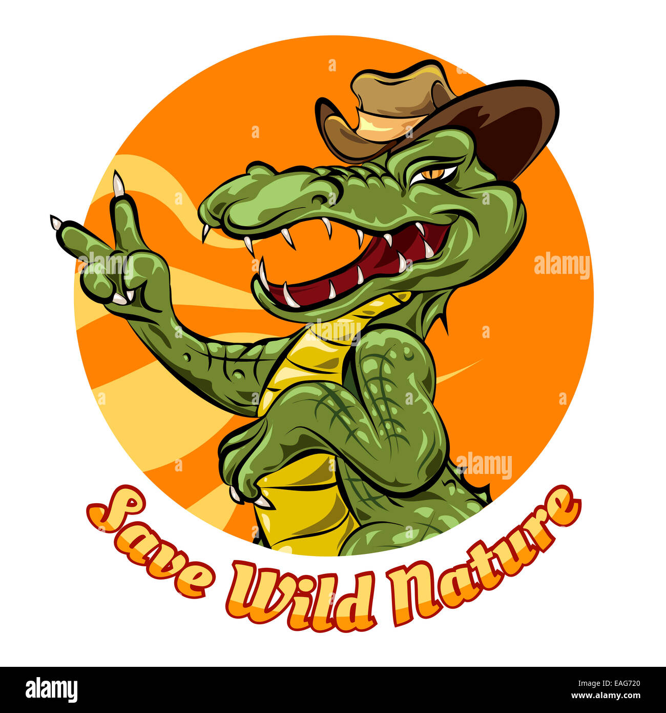 Cartoon alligator hi-res stock photography and images - Alamy